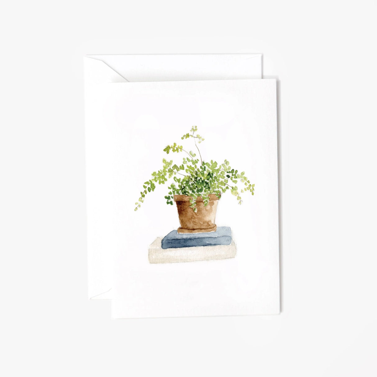 Potted Fern Mini Notecard - emily lex studio – The Woods Maine
